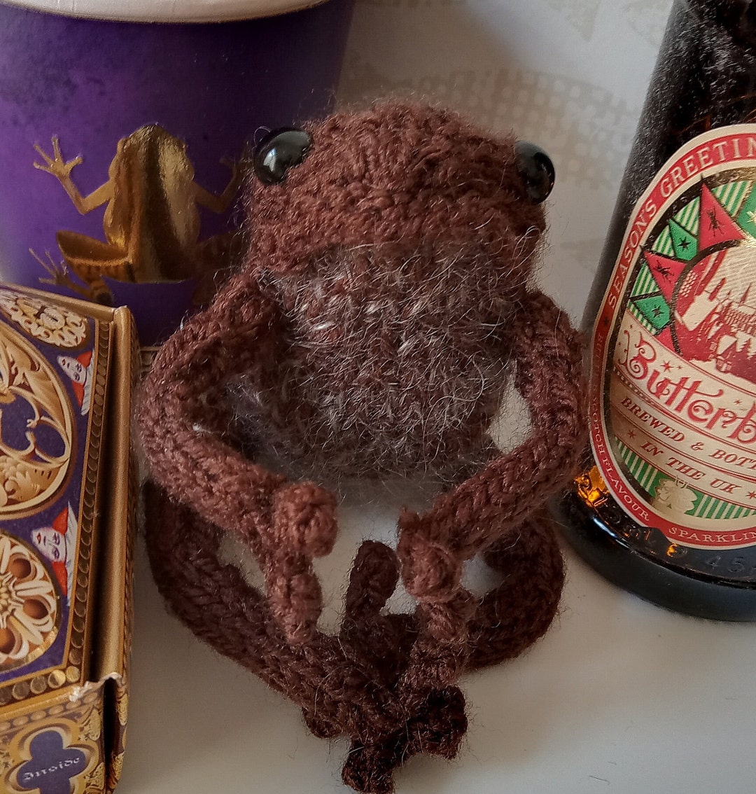 Knitted 'chocolate' Frog - Etsy