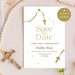 Save the Date First Holy Communion Invitation, Girl or Boy Rosary ...