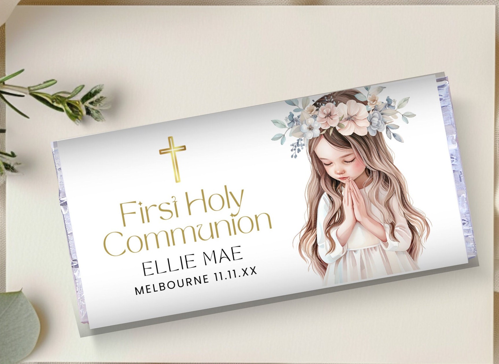 Chocolate Bar Wrapper First Holy Communion, Hershey Candy Bar Label for ...