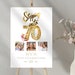 70th Birthday Welcome Sign, Stepping Into 70 Party Decor Poster With ...