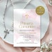 First Holy Communion Invitation Spanish, Girls Pink Primera Comunion ...