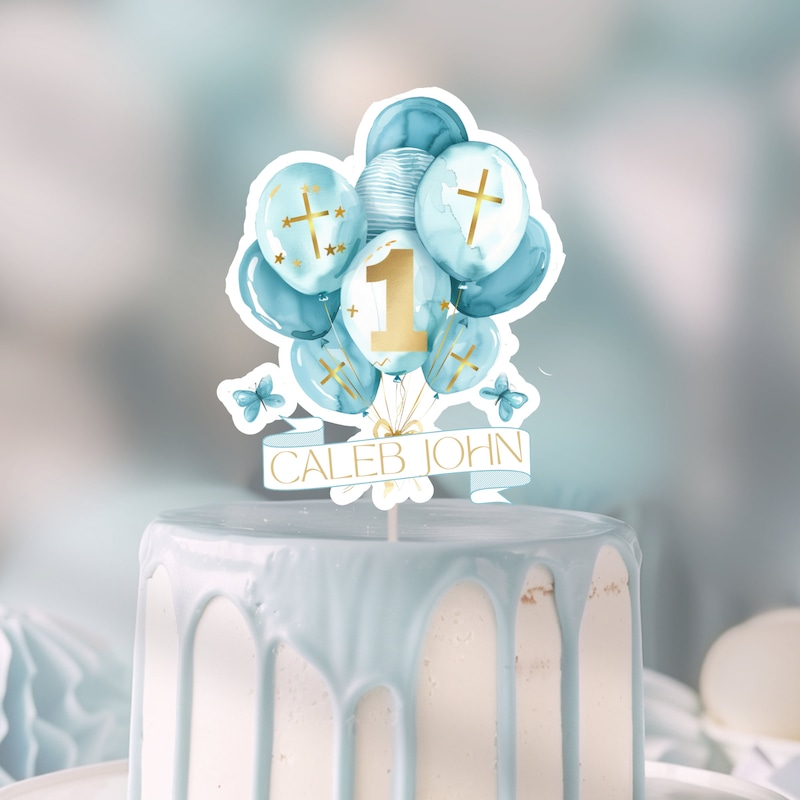 Baptism Cake Toppers - Etsy