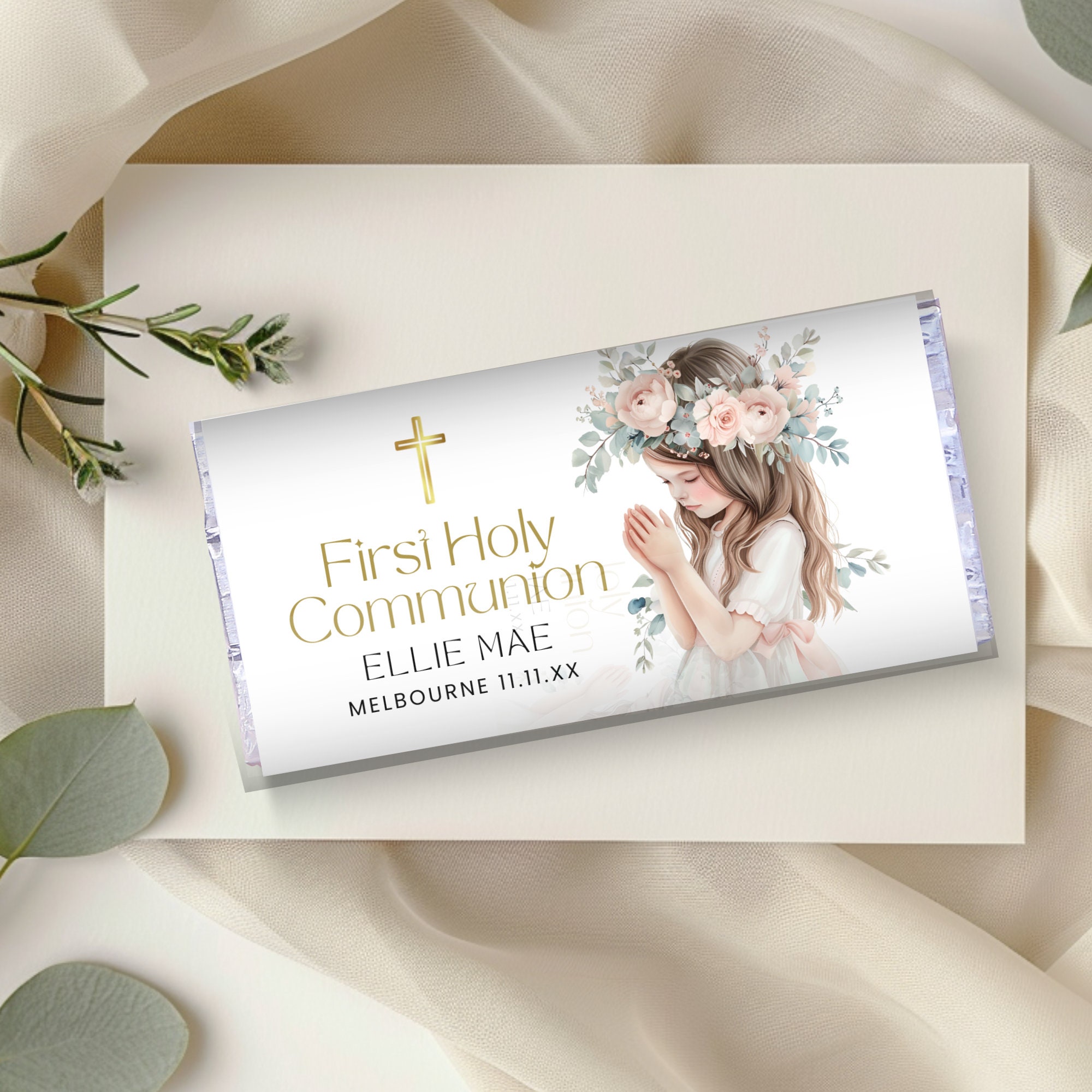 Chocolate Bar Wrapper Template First Communion, Hershey Candy Bar Label ...