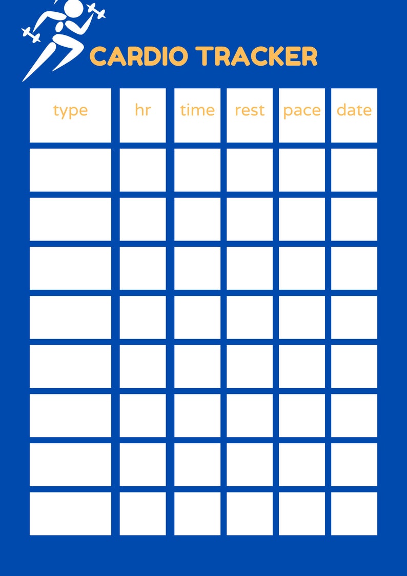 Printable Plannerfitness Planner|workout Plannner|measurement Tracker ...