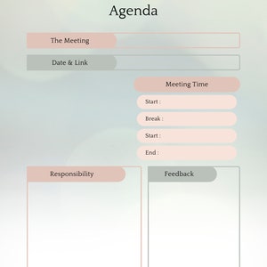 Printable Meeting Planner |notes,notepad,planner,meeting,plan,agenda ...