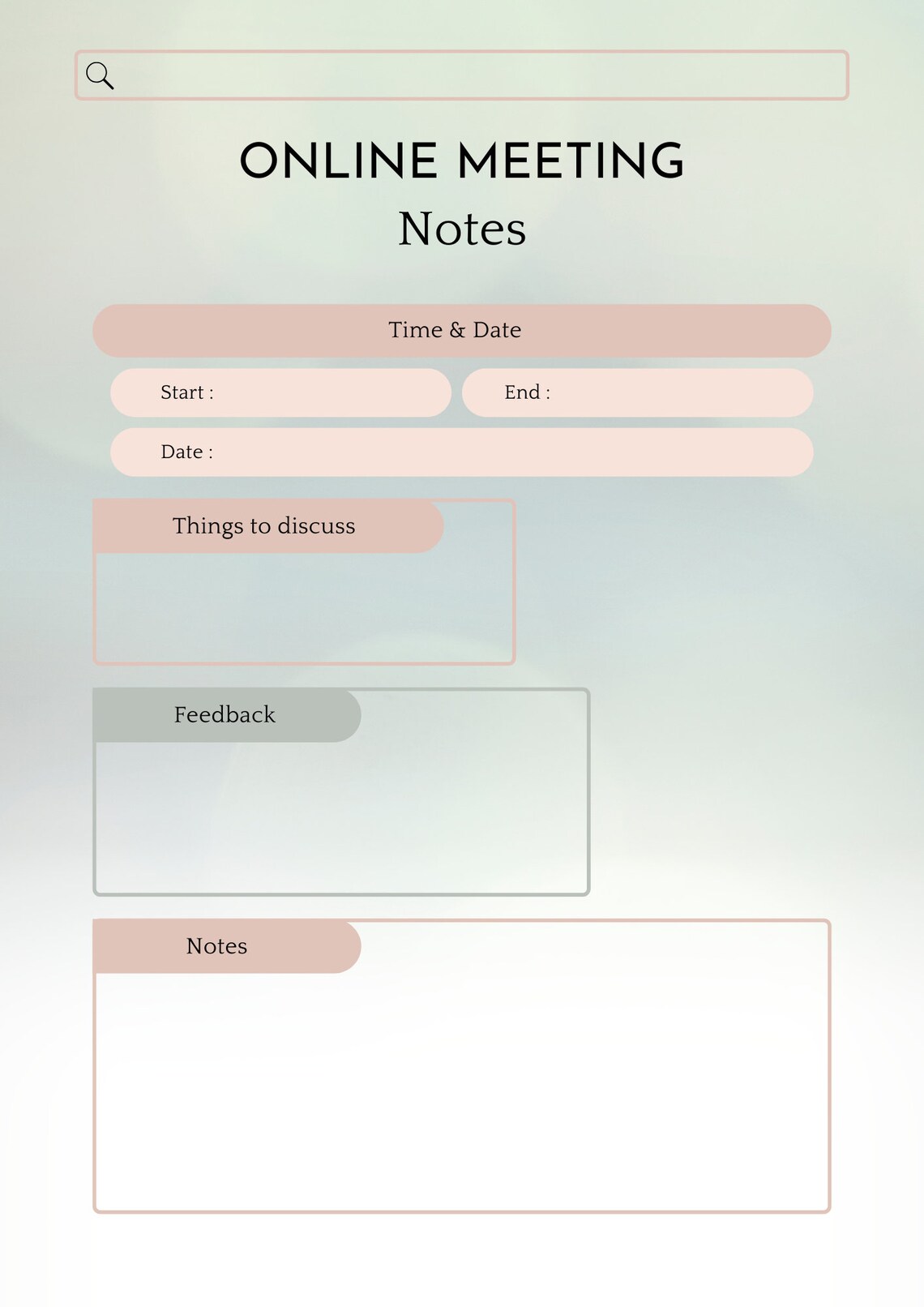 Printable Meeting Planner |notes,notepad,planner,meeting,plan,agenda ...