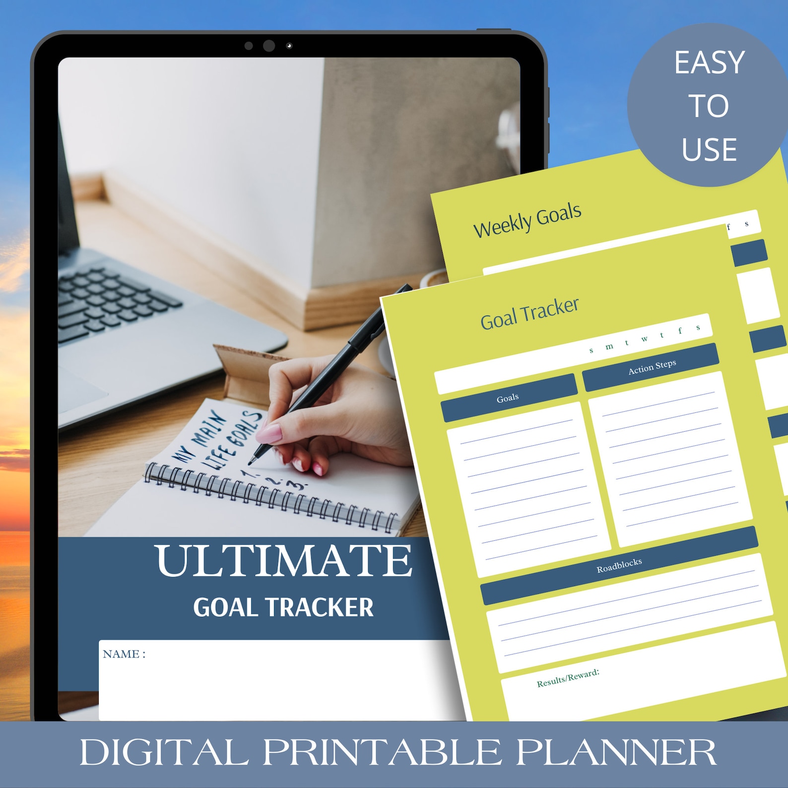 Digital GOAL TRACKER| Better Life Guide,life Goals Guide,self ...