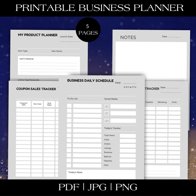 Printable BUSINESS Tracker| Bookkeeping Template,inventory Template ...