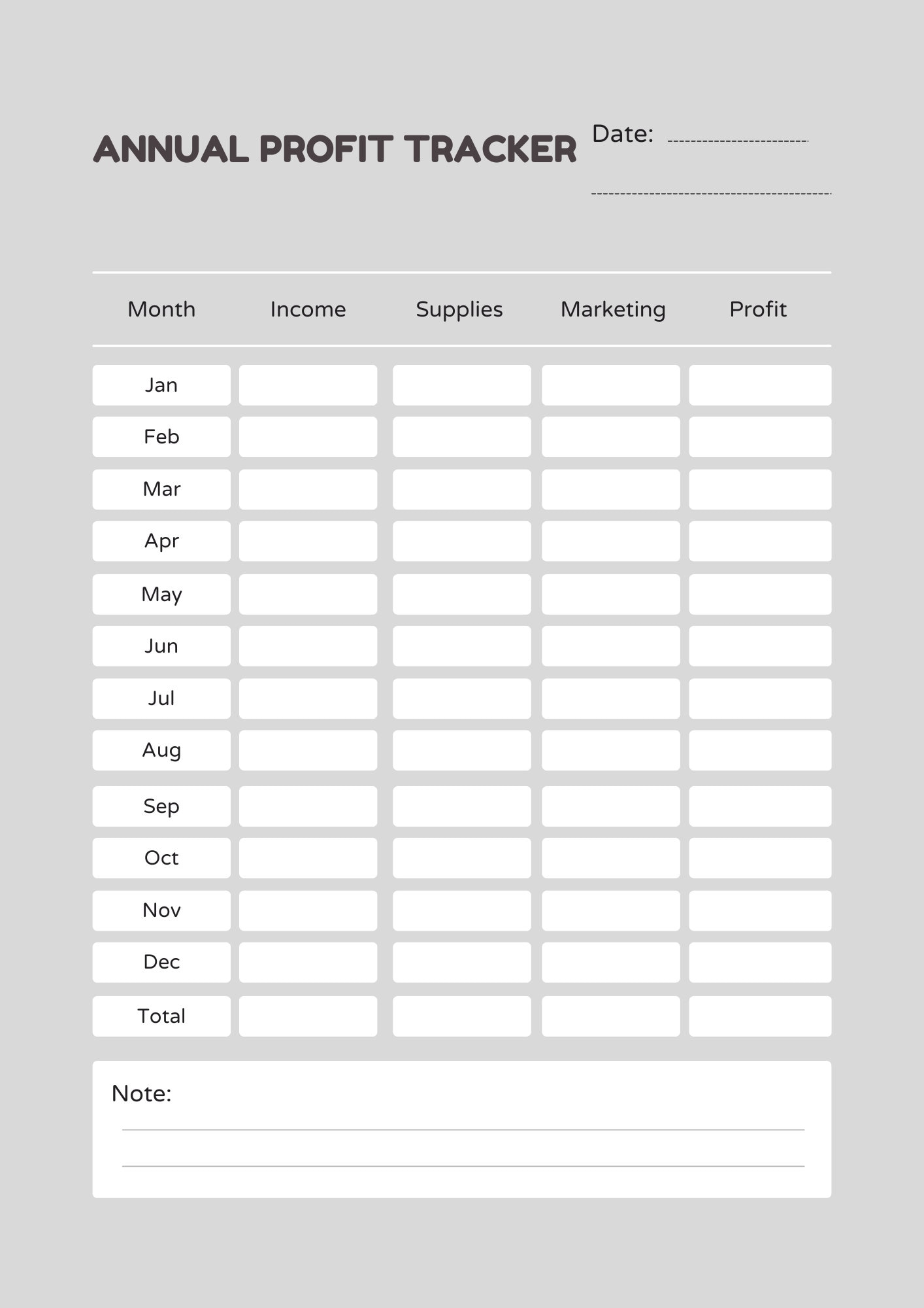 Printable BUSINESS Tracker| Bookkeeping Template,inventory Template ...