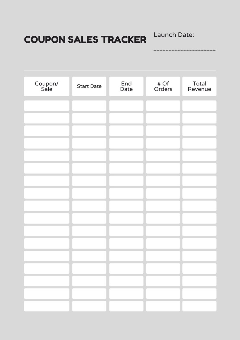 Printable BUSINESS Tracker| Bookkeeping Template,inventory Template ...