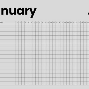 PRINTABLE HABIT TRACKER |habit Tracker,printable,30 Day Habit Tracker ...