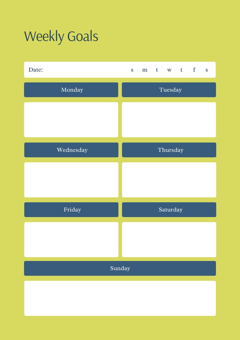 Digital GOAL TRACKER| Better Life Guide,life Goals Guide,self ...