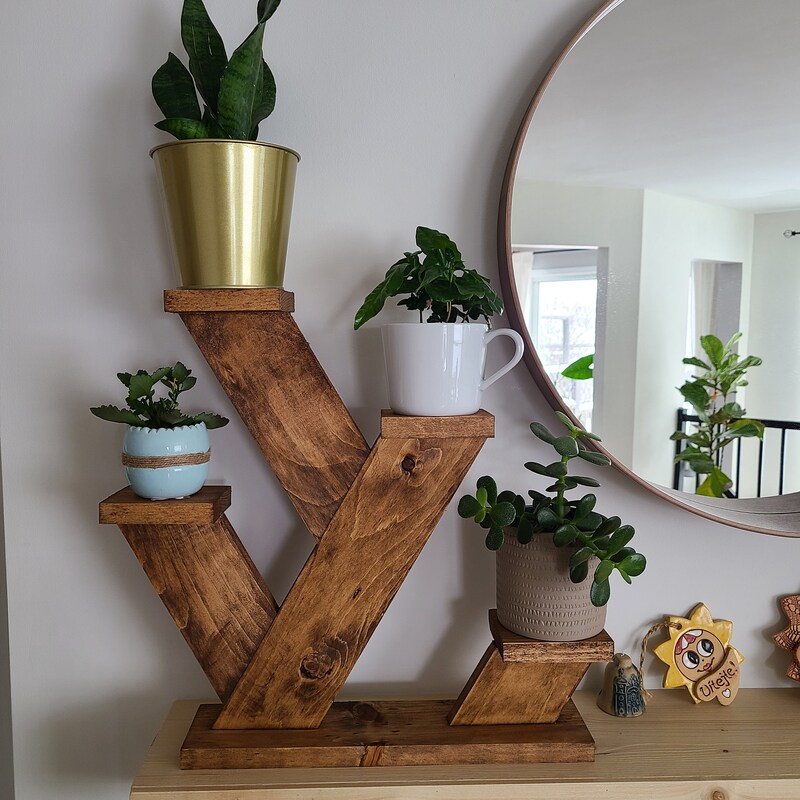 Rustic Plant Stand - Etsy