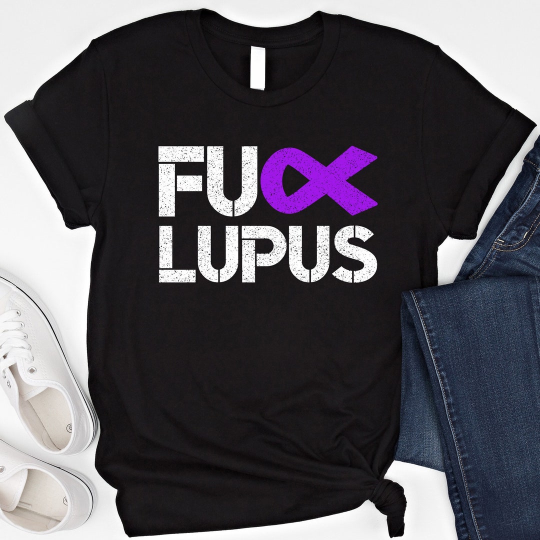 F*ck Lupus Shirt Lupus Awareness T Shirt Purple Ribbon Shirt Funny ...