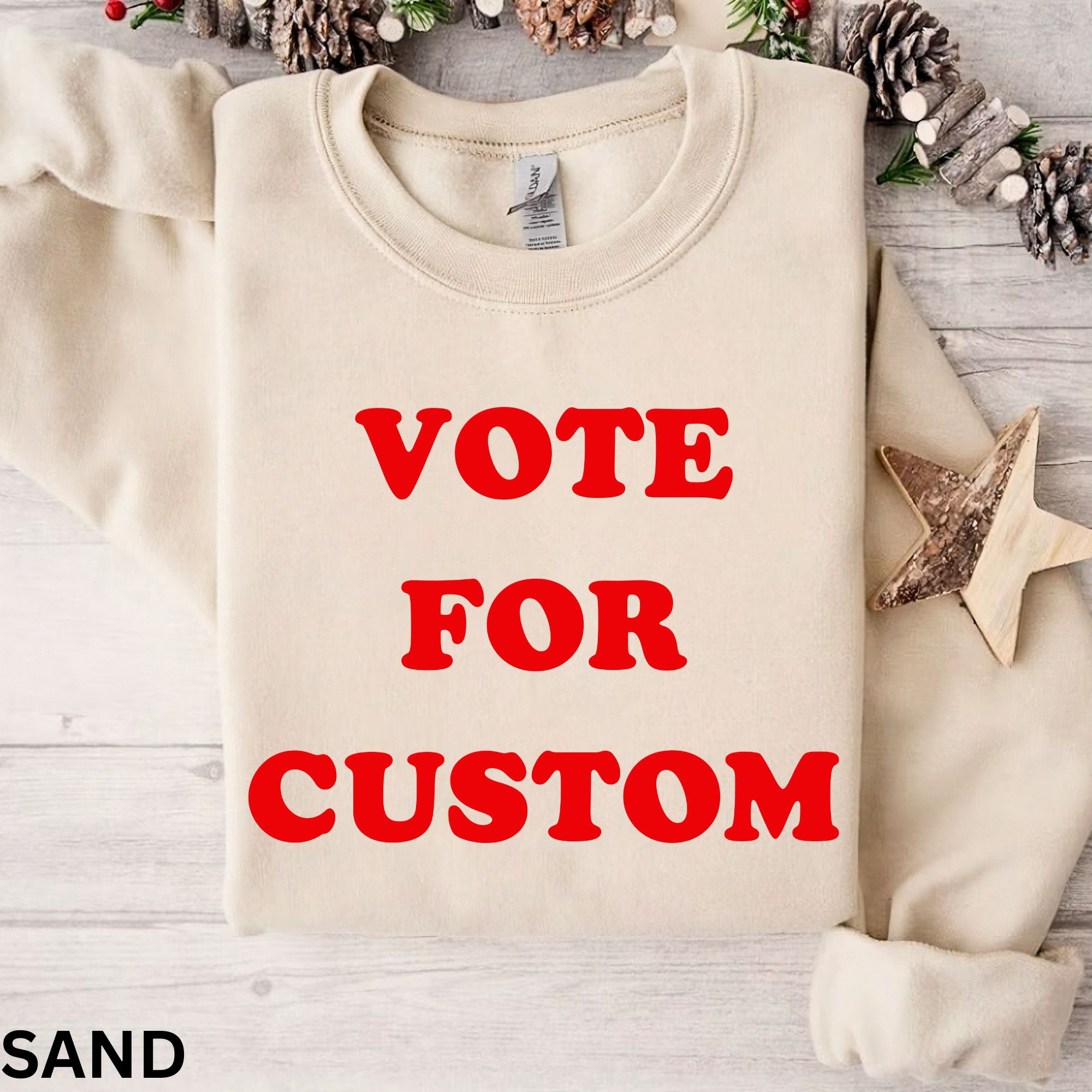 Personalized Vote Sweatshirt Vote for Custom Sweatshirt Funny Voting ...