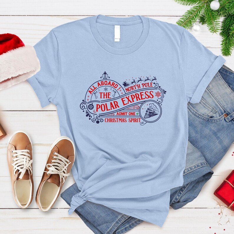 Polar Express Shirt Christmas Train Sweatshirt the North Pole Shirt ...