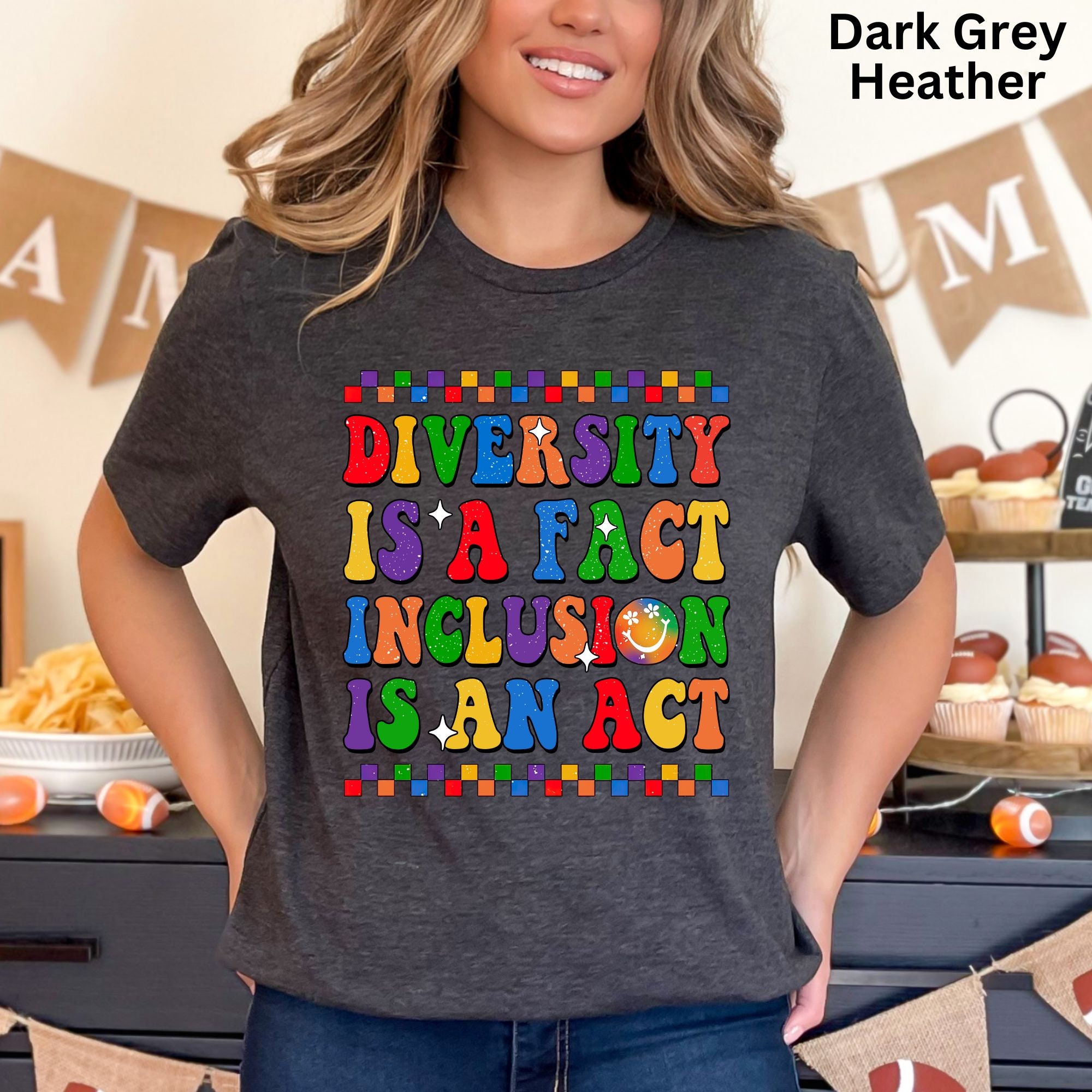 Diversity is A Fact Inclusion is an Act Sweatshirt Special Education ...