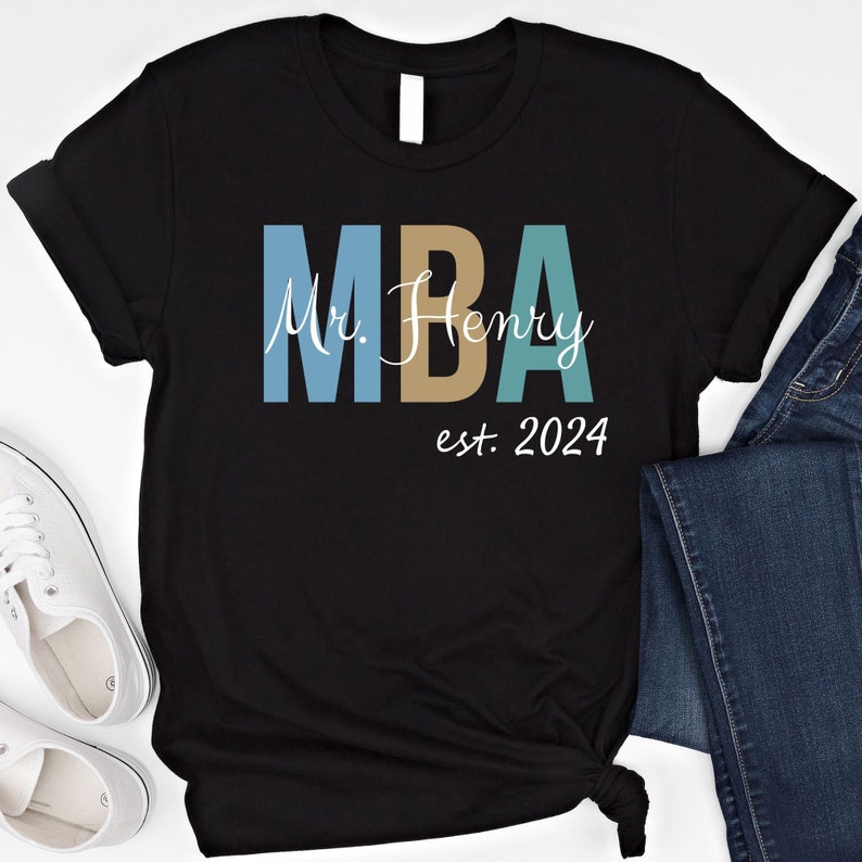 Personalized MBA Graduation With Name Shirt Masters Degree Graduation ...