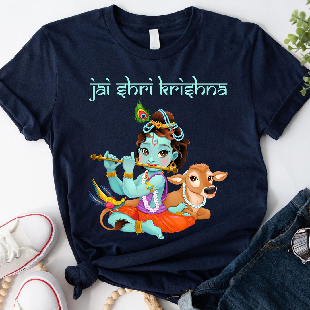 Bal Krishna Outfit Hindu God Krishna Shirt Jai Shree Krishna - Etsy