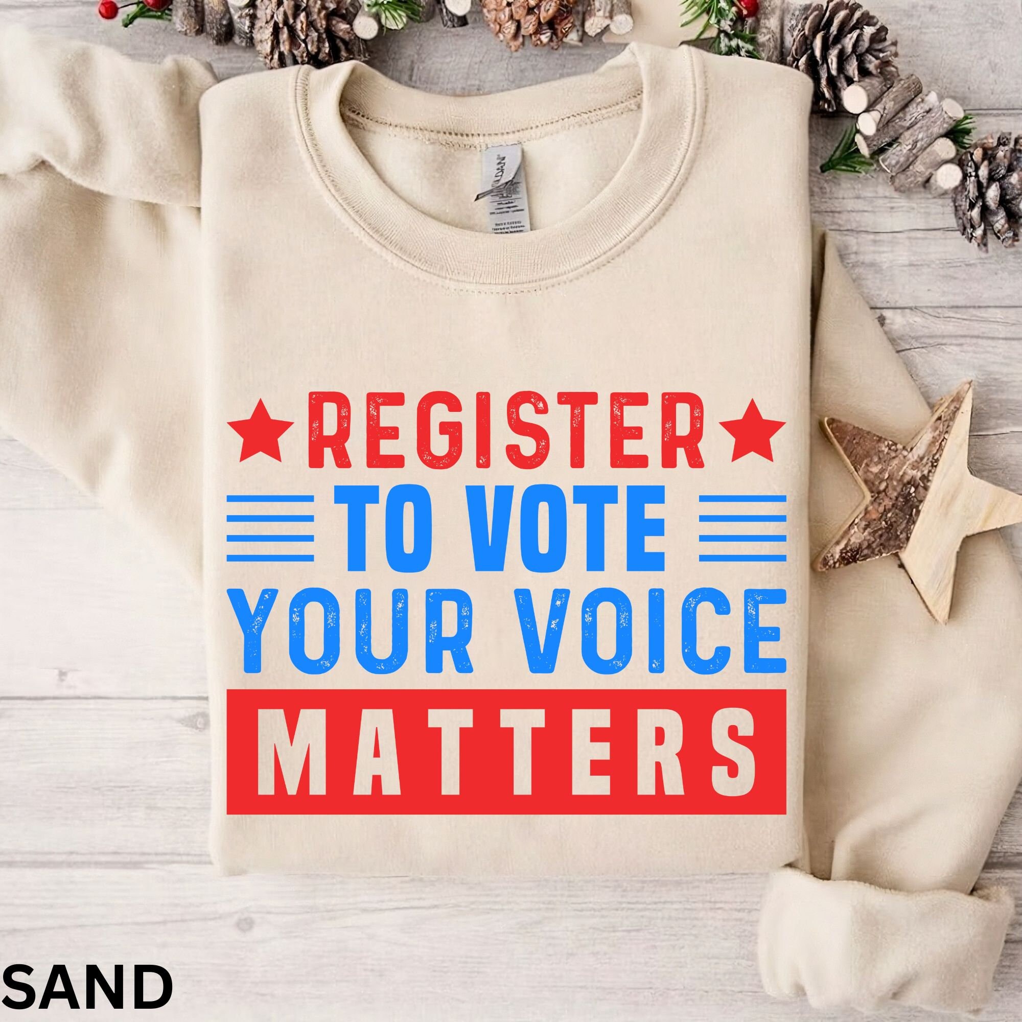 Register to Vote, Your Voice Matters Shirt Vote T Shirt Election 2024 ...