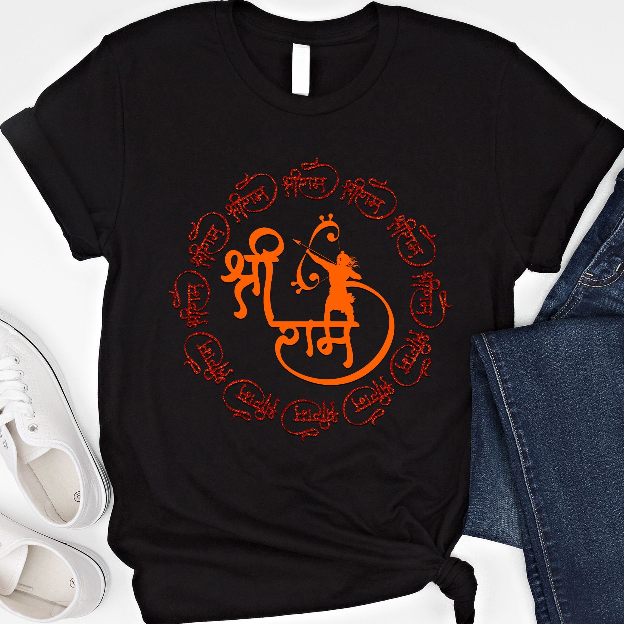 Jai Shree Ram Shirt Ram Temple Tshirt Hindu Shirts Ramayana Sweatshirt ...