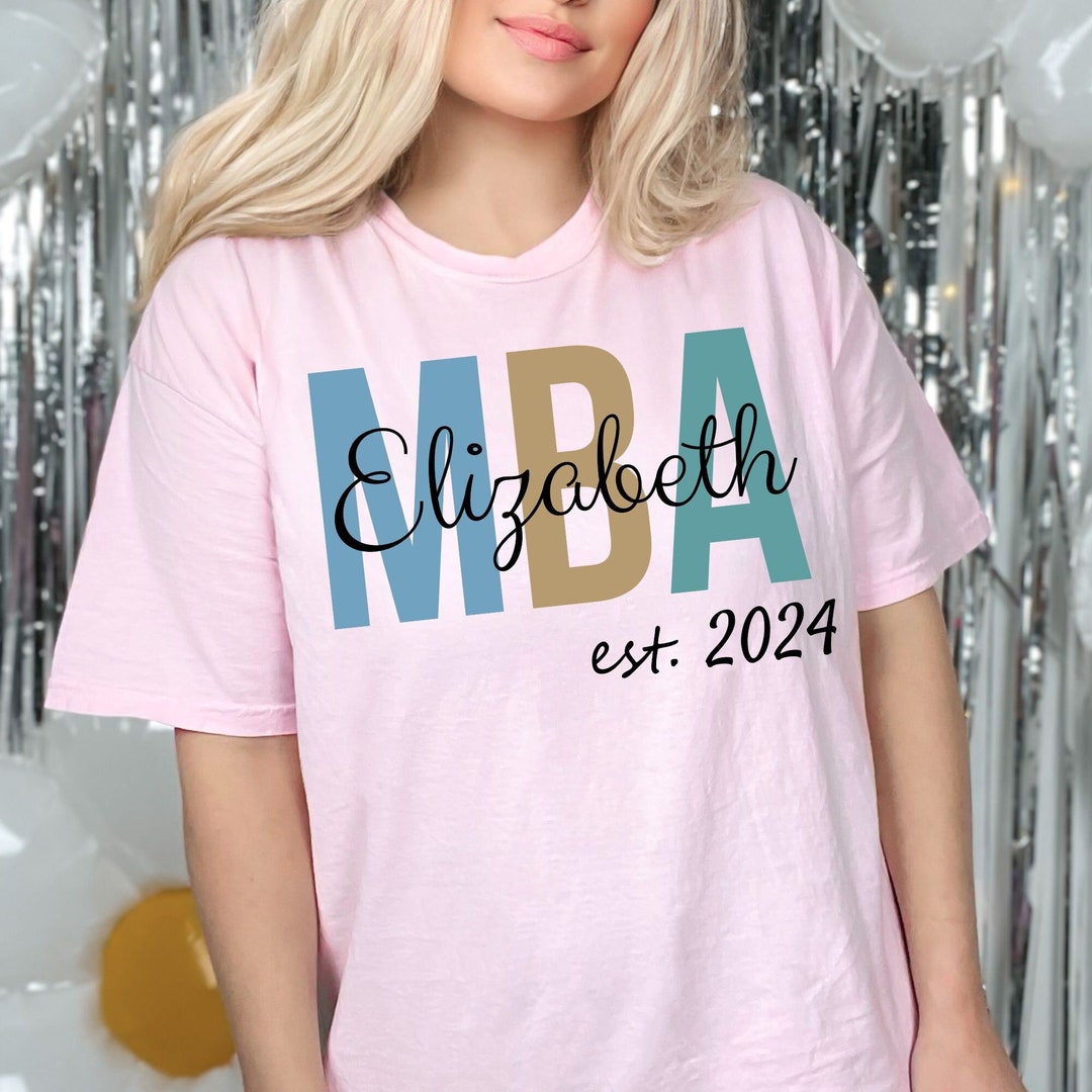 Personalized MBA Graduation With Name Shirt Masters Degree Graduation ...