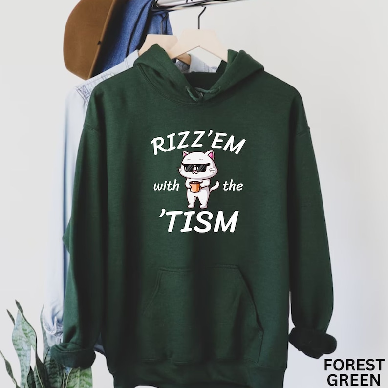 Rizz Em With the Tism Shirt Rizz' Em With the 'tism Sweatshirt Funny ...