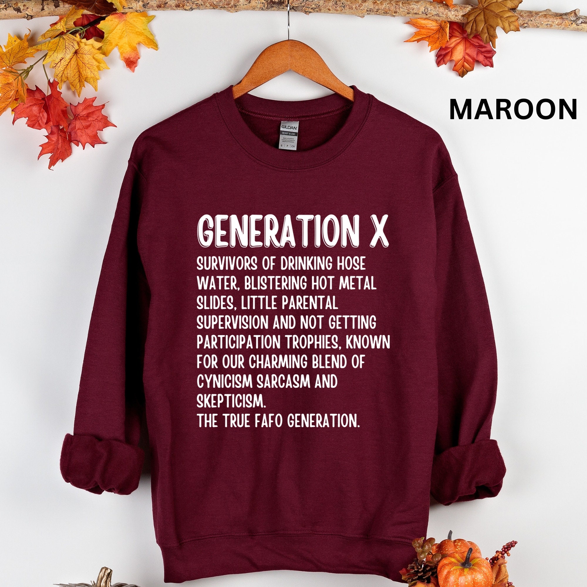 Generation X Shirt Gen X Raised on Hose Water & Neglect Shirt Funny Gen ...