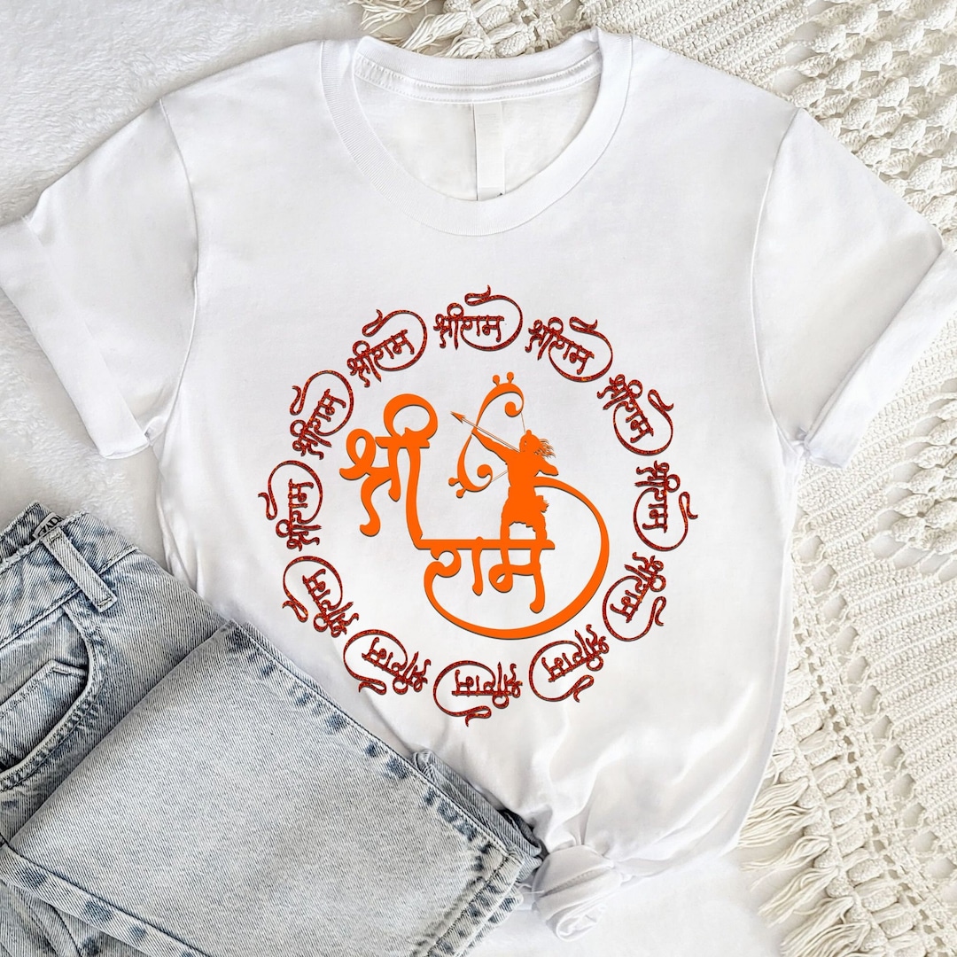 Jai Shree Ram Shirt Ram Temple Tshirt Hindu Shirts Ramayana Sweatshirt ...