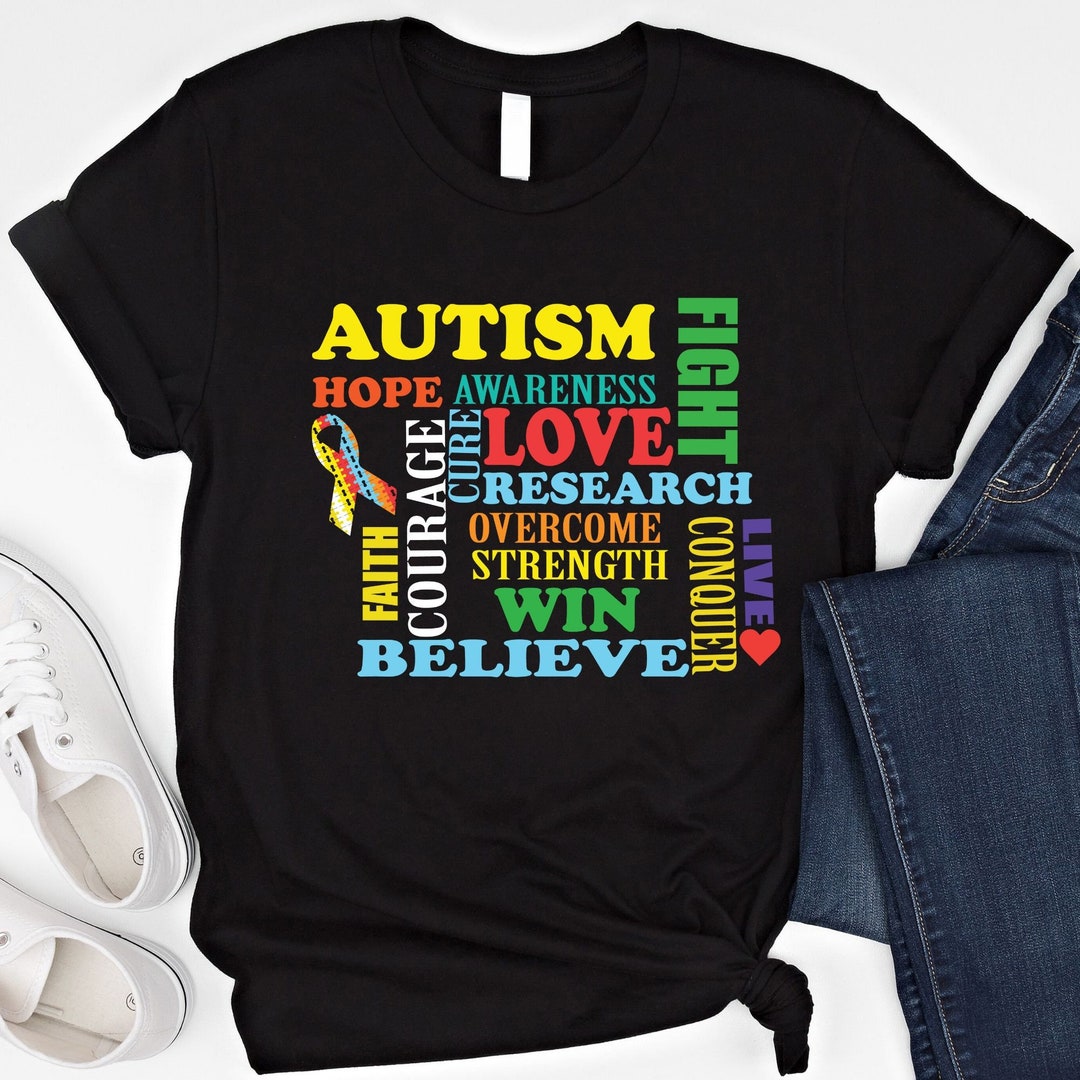 Autism Awareness Shirt Autistic Shirt Autism Kids Tshirt Autism Mom ...