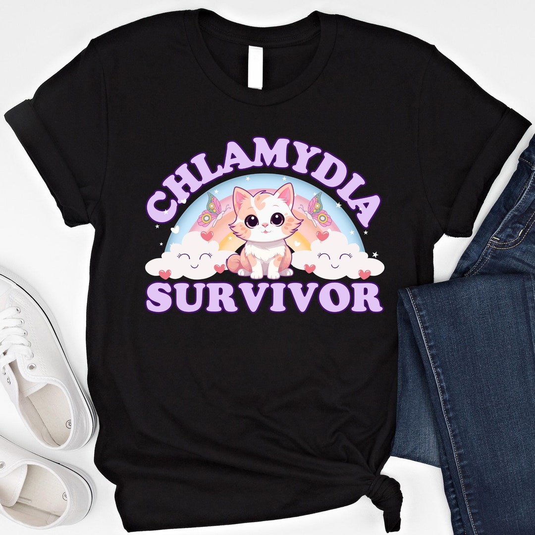Chlamydia Survivor Shirt Funny Cat Meme Sweatshirt Sarcastic ...