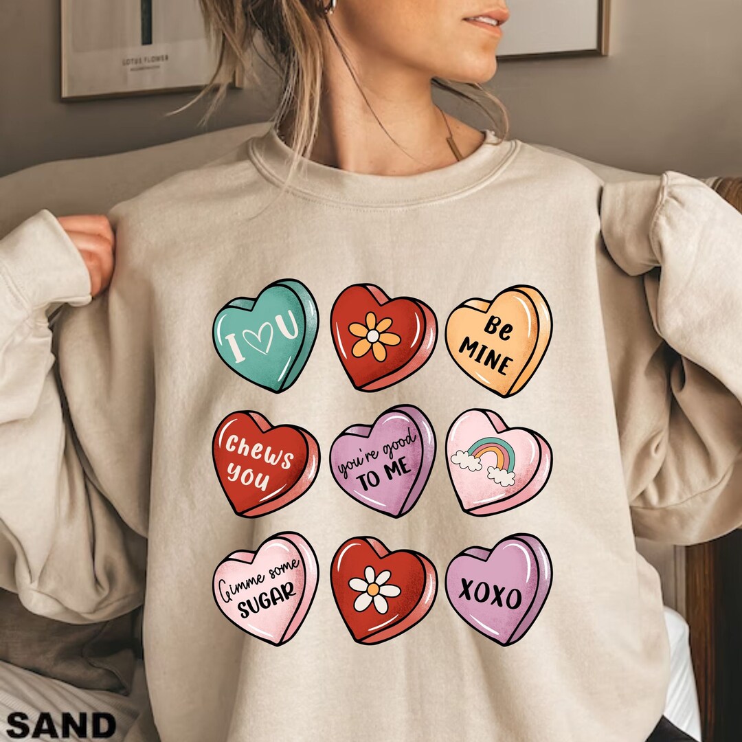 Positive Affirmations Sweatshirt, Couple Valentine Sweatshirt, Women's Valentines Day Sweatshirt ...