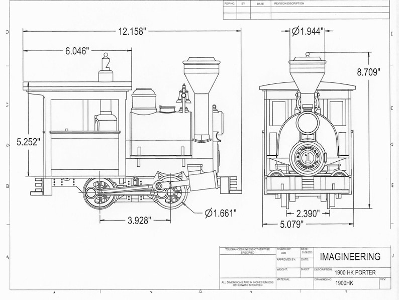 Steam Engine 1900 H.K. Porter 3D Print Files - Etsy