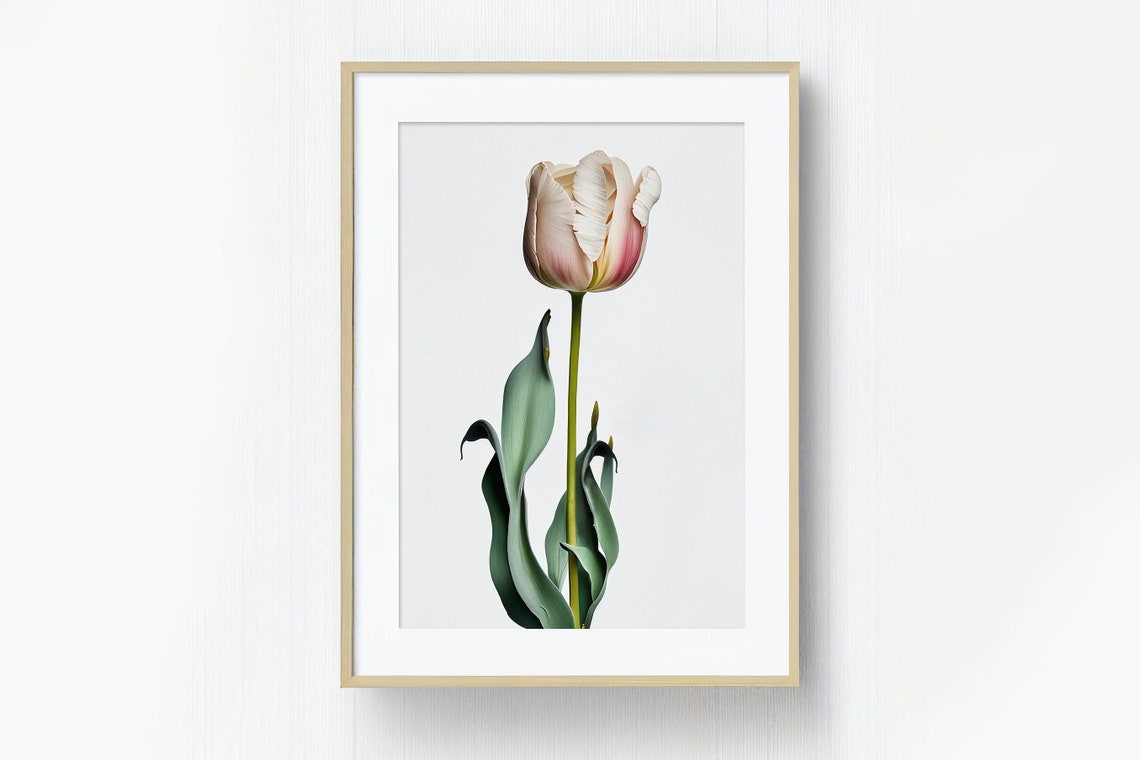 Tulip Flower Poster, Wall Decoration, Decor, Printable, Floral Wild ...
