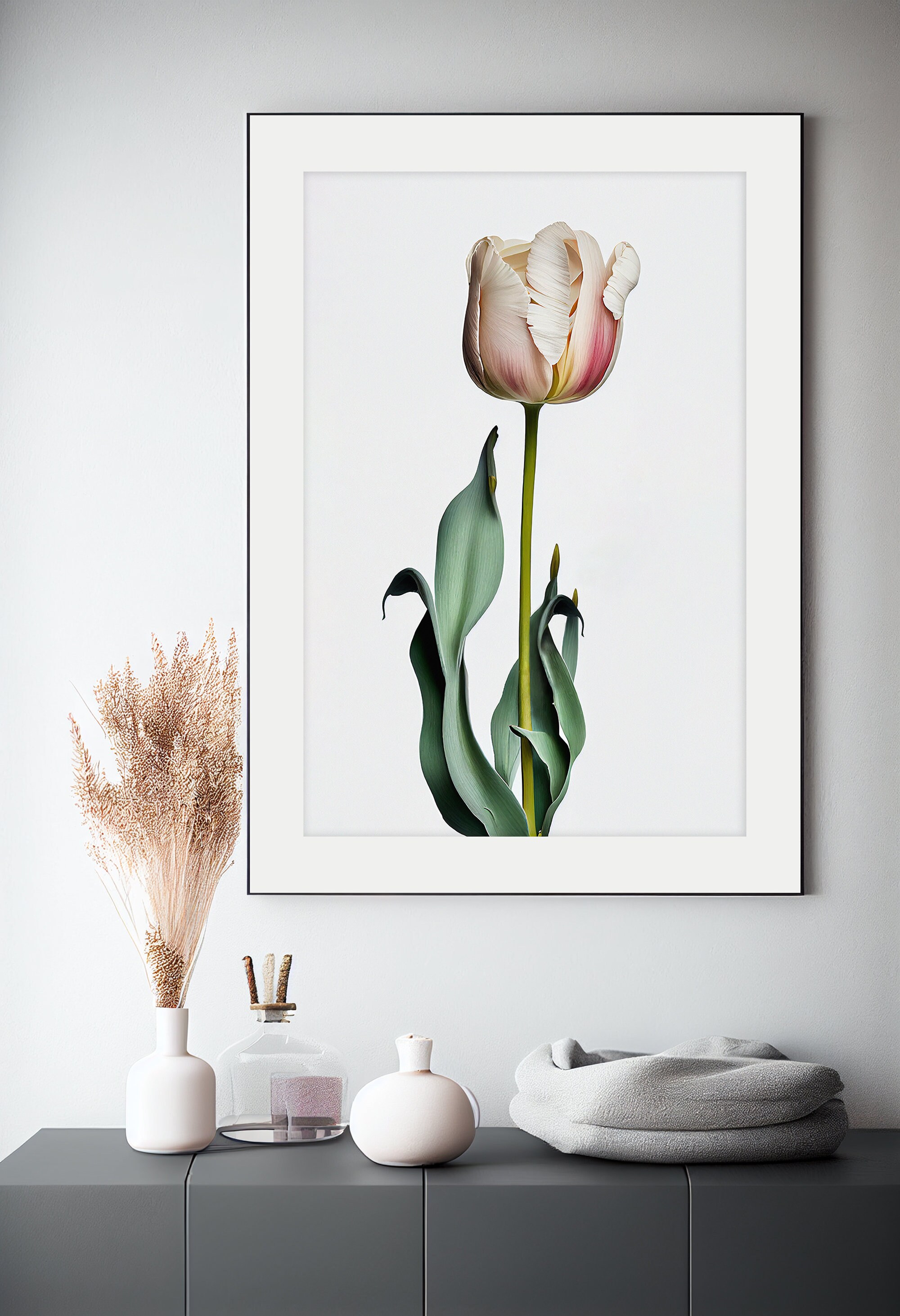 Tulip Flower Poster, Wall Decoration, Decor, Printable, Floral Wild ...
