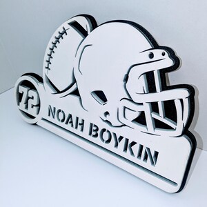 Personalized Laser Cut Football Sign - Etsy