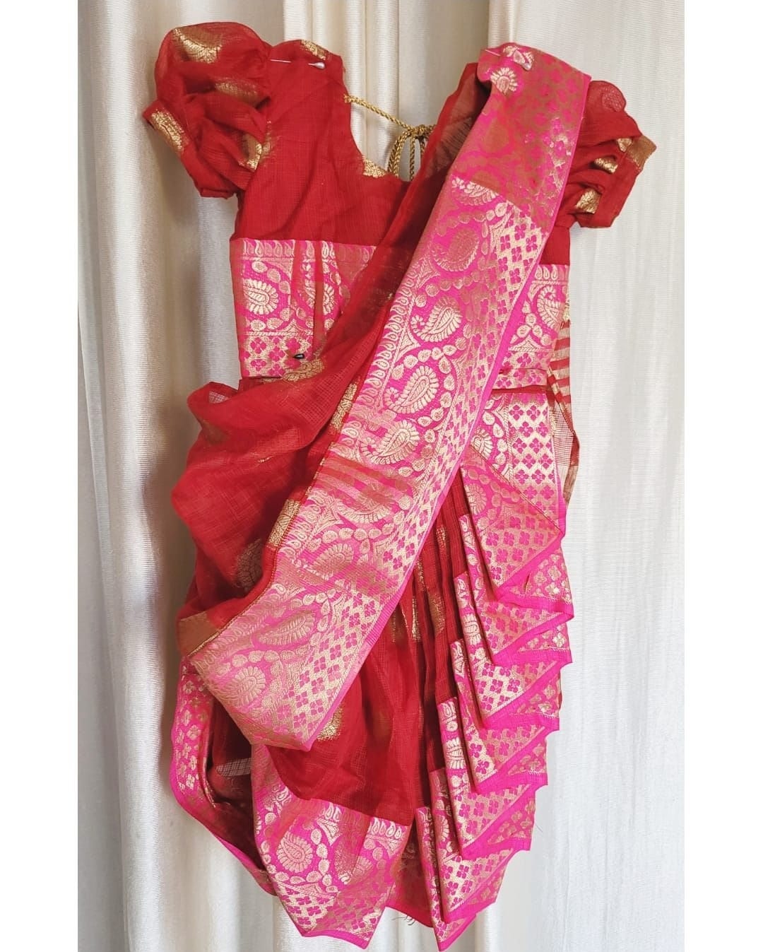 Handmade Shahi Mastani Saree Ready to Wear, Baby Saree, Traditional ...