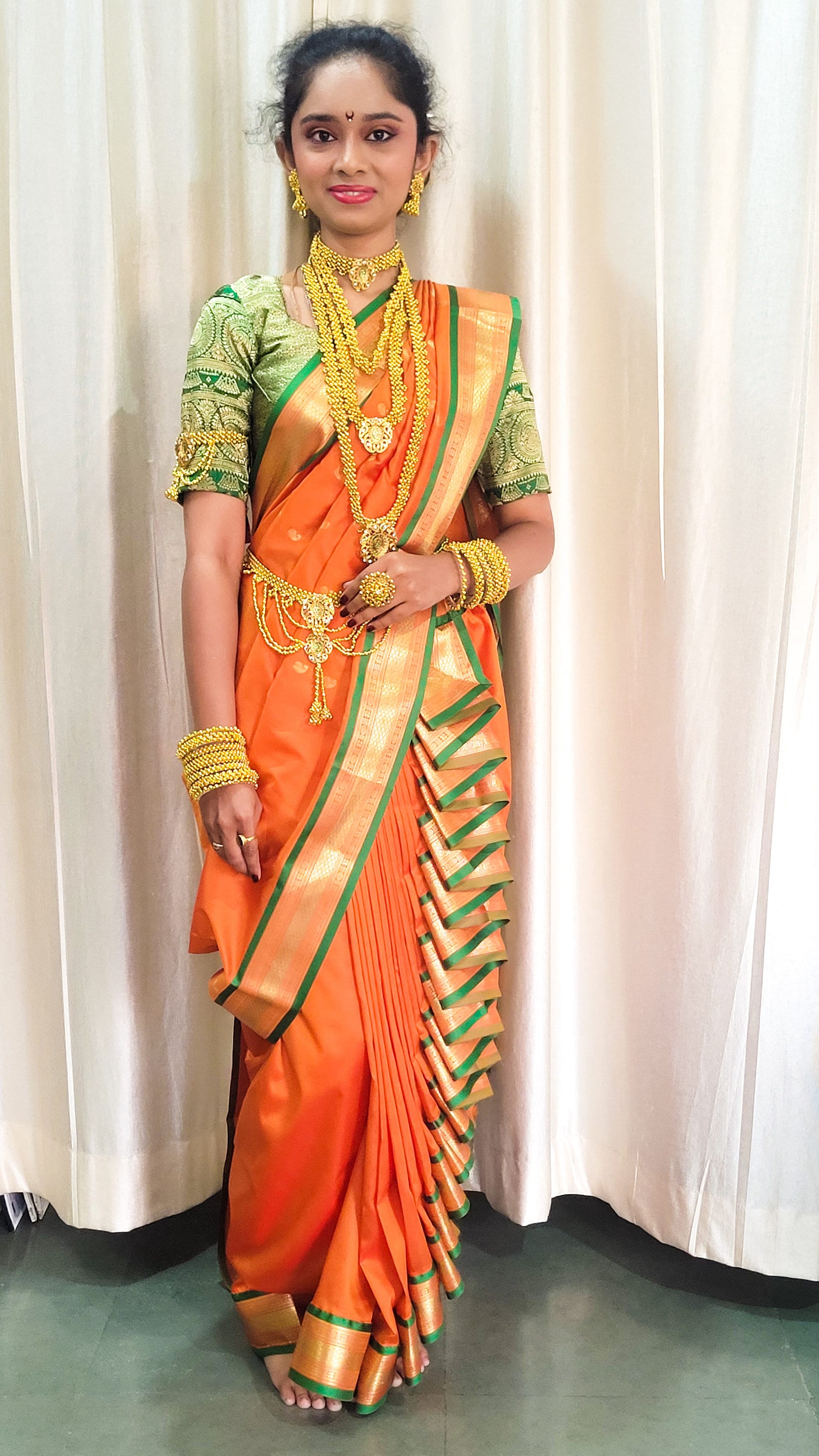 Nauvari Saree Shahi Mastani Saree With Stitched Blouse, Ready to Wear ...