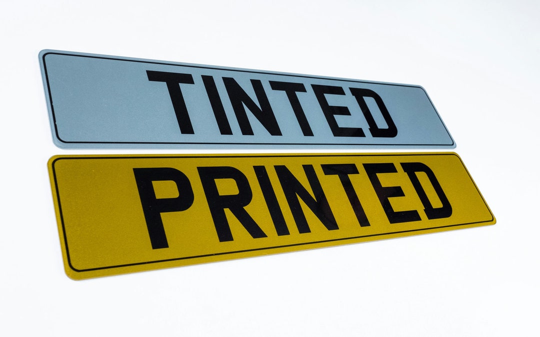 Custom Tinted Number Plates - Show Plates/not Road Legal - Etsy
