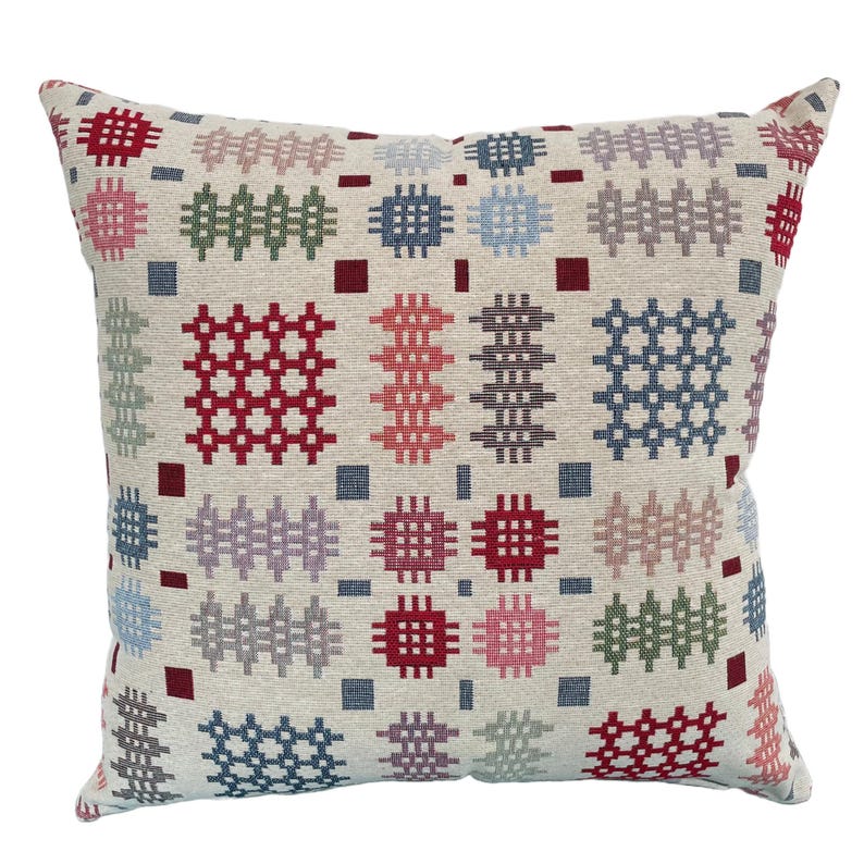 Cushion Cover 29 Sizes Welsh Blanket Tapestry Cotton Handmade Heritage ...