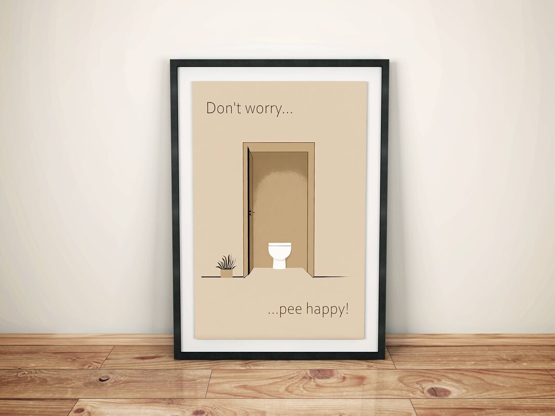 Funny Boho Bathroom Poster | Funny Toilet Art | Restroom Decor | Guest ...