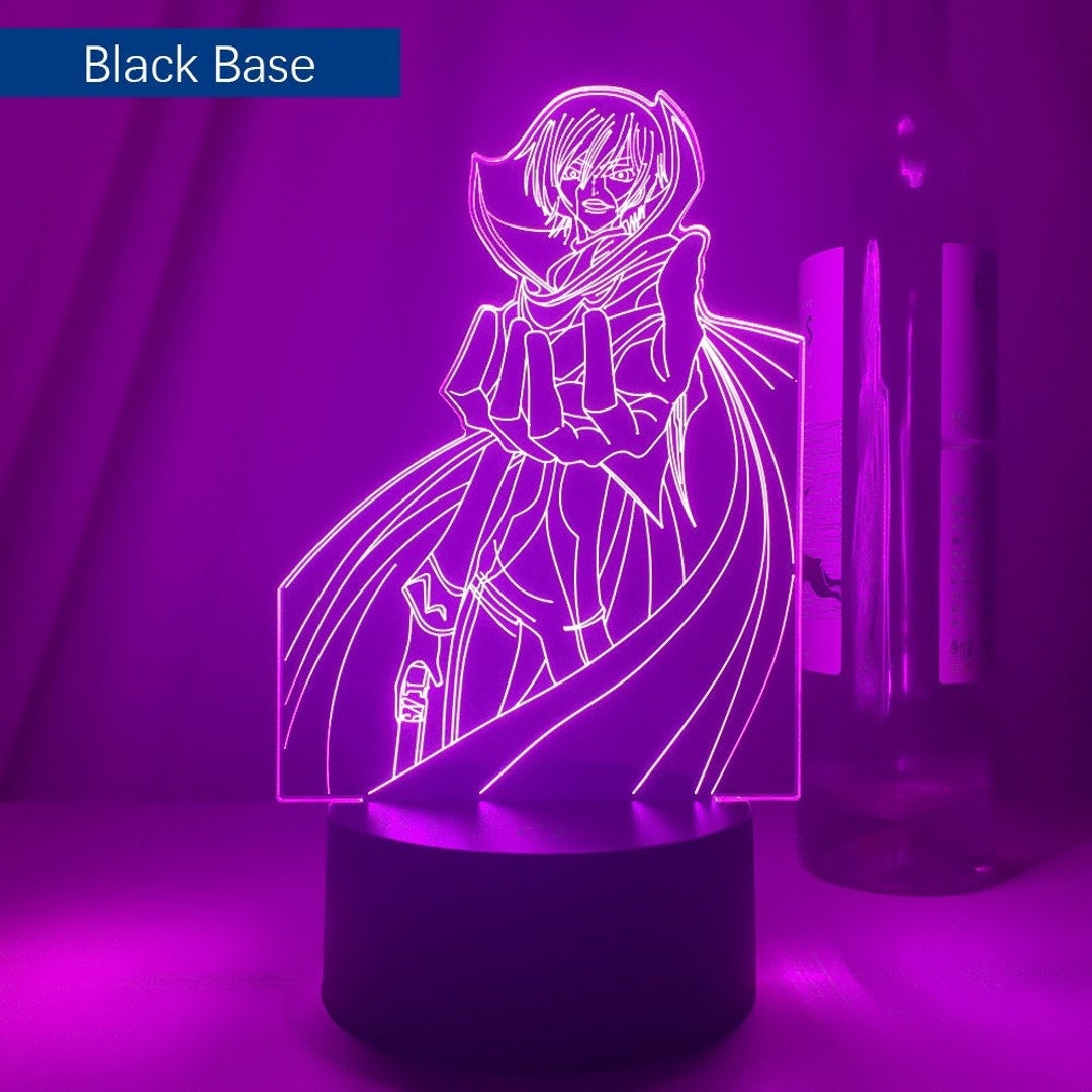 Code Geass Lelouch Lamperouge Gift Kids 3D Acrylic Night Light - Etsy