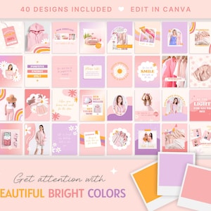 Instagram Post Templates Canva | Creative Instagram Templates | Bright ...