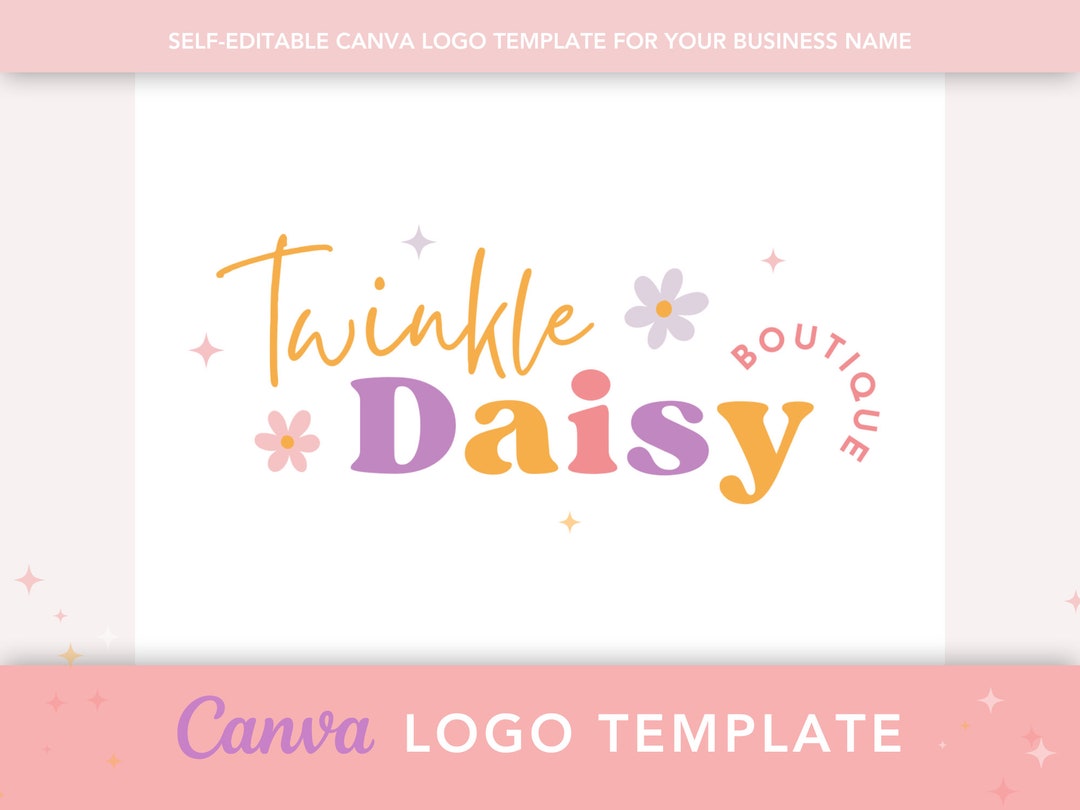Logo Design Template Canva Editable Logo Template Small Business Logo ...