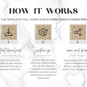 50 Instagram Story Templates Canva | Marble | Gold | Influencer ...