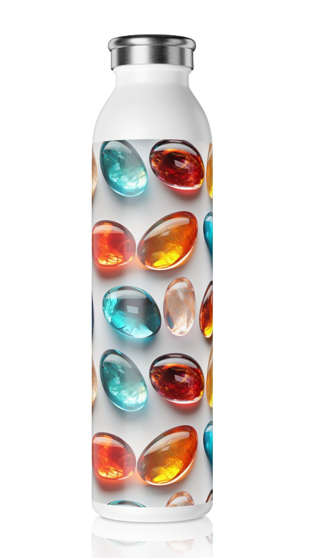 African Opals Skinny Seamless Design 20oz Slim Water Bottle - Etsy