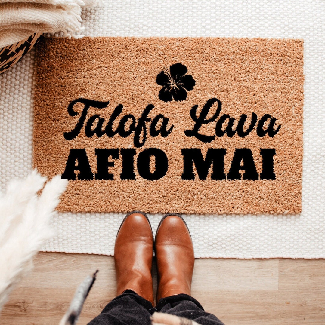 Talofa Lava Door Mat With Samoan Gift for Wedding With Monogram Doormat ...