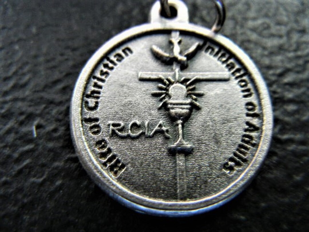 Rcia Rite of Christian Initiation of Adults 3/4" Tall Silver Tone Set ...