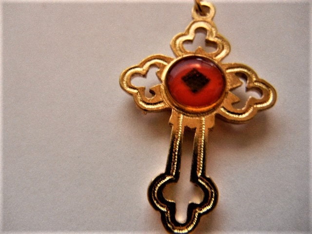 St. Francis of Assisi Relic Cross 1 1/2" Tall Gold Tone - Etsy