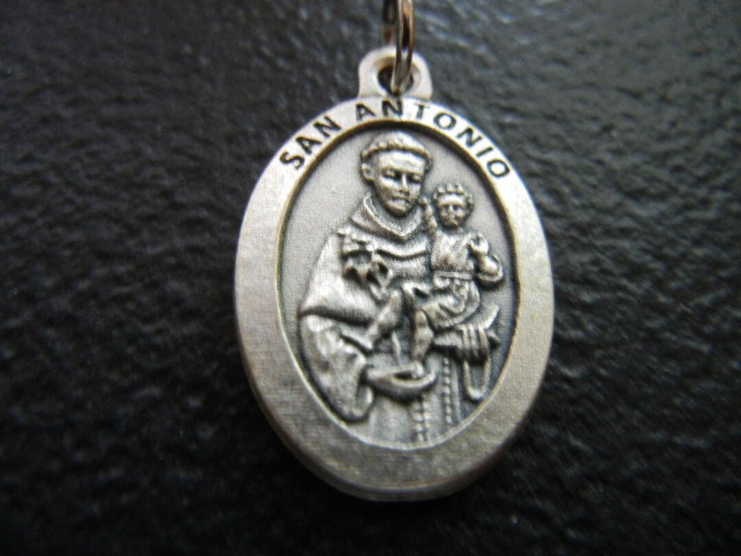 San Antonio (st. Anthony in Spanish) Ruega Por Nosotros - 1 Inch Double ...
